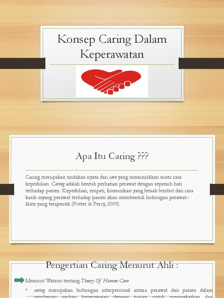 Konsep Caring dalam Keperawatan | PDF | Karier & Perkembangan ...