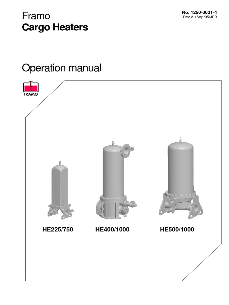 Cargo Heater Manual | PDF | Valve | Corrosion