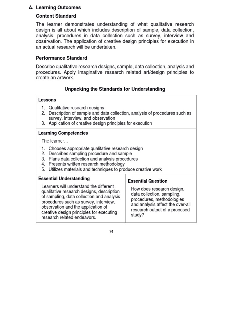 Qualitative Research Design | PDF | Qualitative Research | Narrative