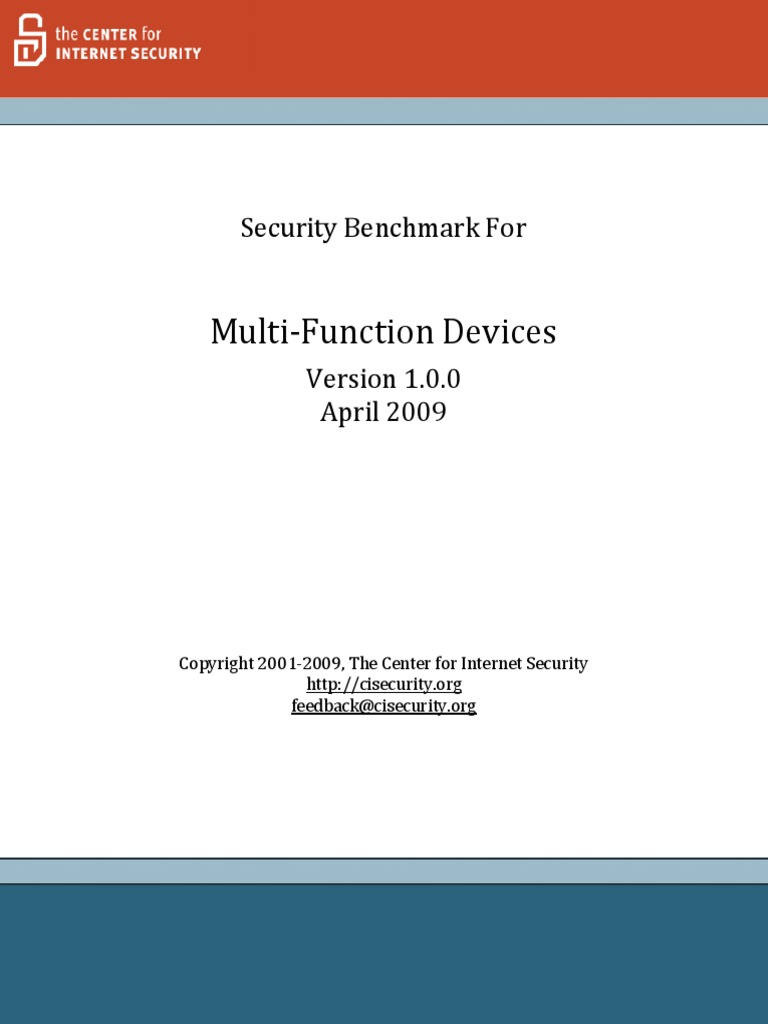 CIS Multi-Function Device Benchmark v1.0.0 | PDF | File Transfer Protocol | Secure Shell