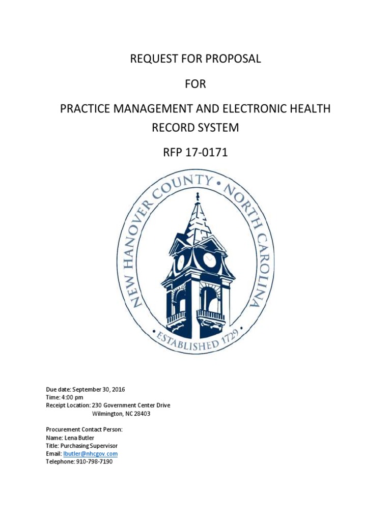 RFP for Practice Management & EHR System | PDF | Liability Insurance ...