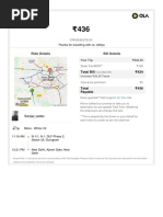 Sample of Ola Bill For Edit | PDF | Invoice | Services (Economics)