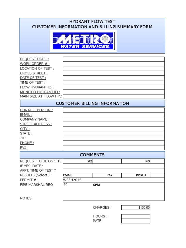 Fire Hydrant Flow Worksheet - MAY 2016 | PDF | Pressure | Fluid Dynamics