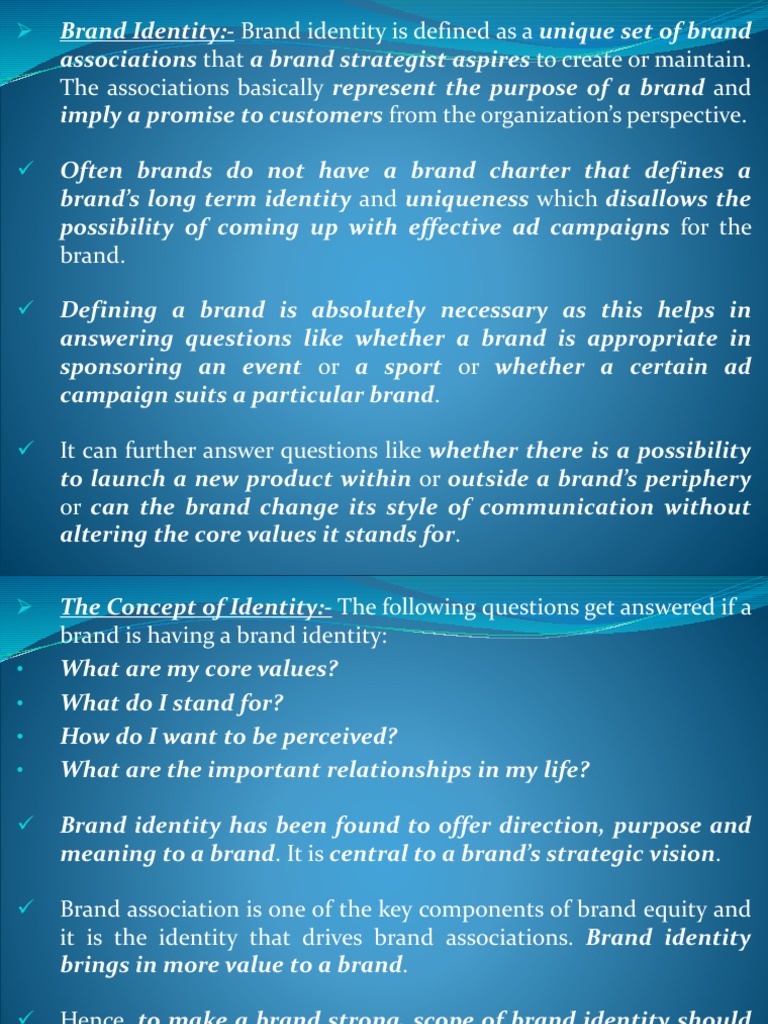 5 Brand Identity | PDF | Brand | Strategic Management
