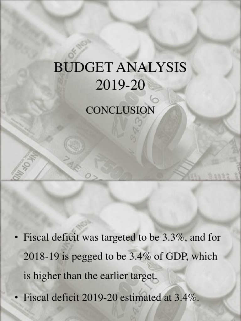 Conclusion Budget Analysis Final