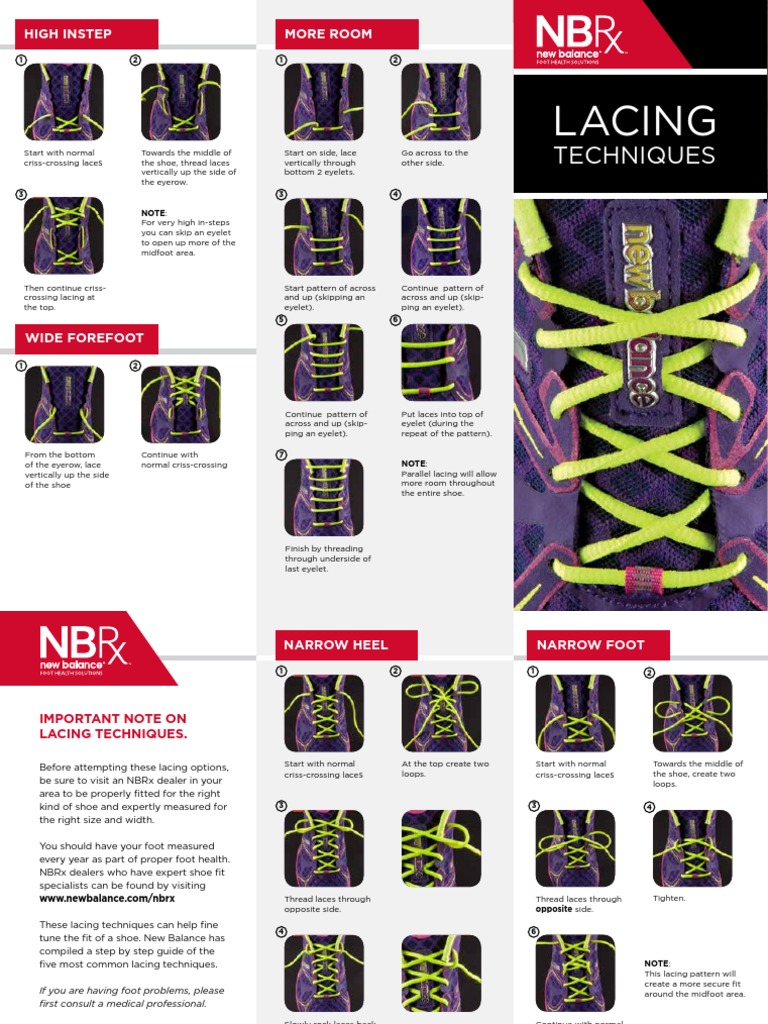 Lacing Techniques | PDF | Shoe | Foot