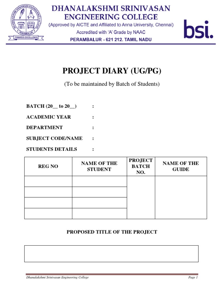 Demo Project Diary | PDF | Learning