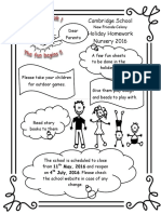 Class Playgroup Holiday Homework - Compressed | PDF