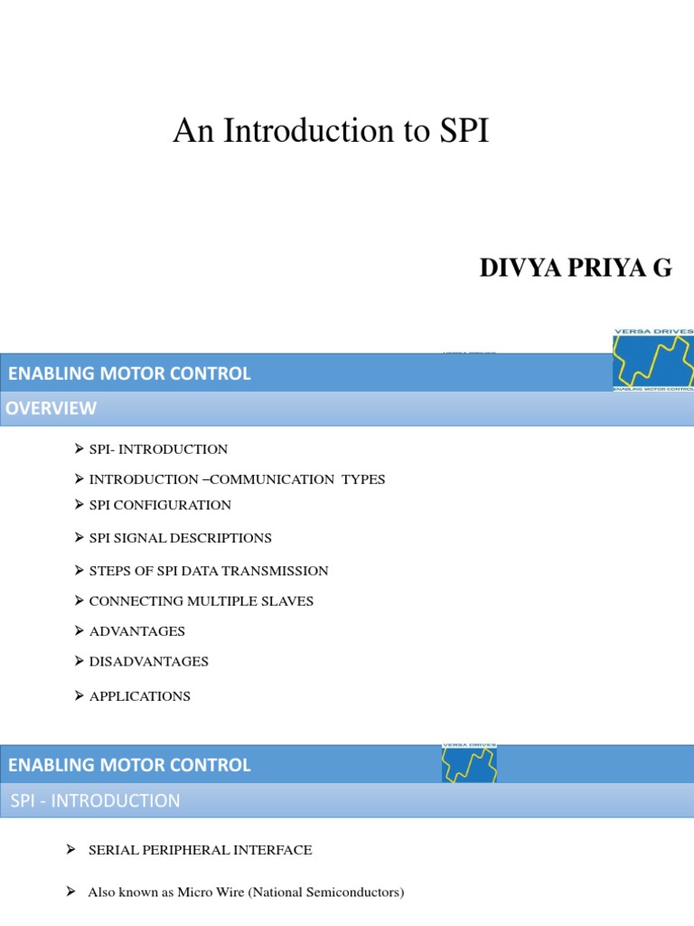 Introduction To Spi | PDF | Computer Networking | Telecommunications