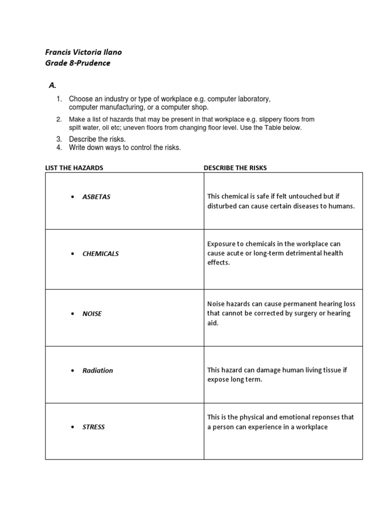 Computer Hazards | PDF | Hazards | Noise