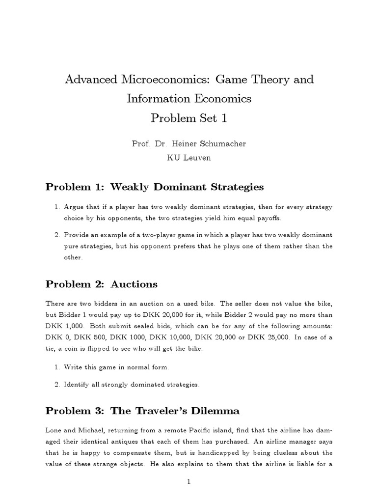 Understanding the Rotten Kid Theorem | PDF | Mathematical Economics ...