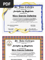 Certificate of Appreciation-Final Template - Tagalog-Edited | PDF