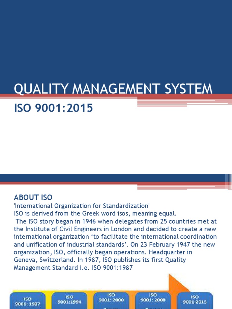 Iso 9001-2015 | Download Free PDF | Quality Management System | Quality ...
