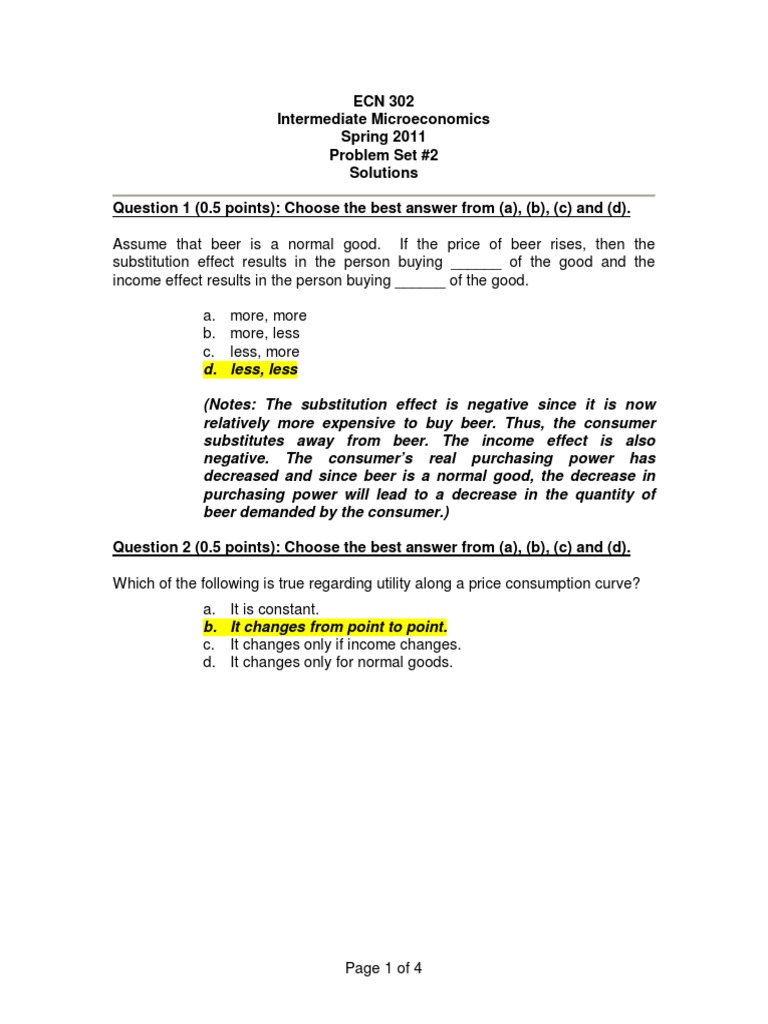 Ps 2 Solutions | Download Free PDF | Supply And Demand | Demand