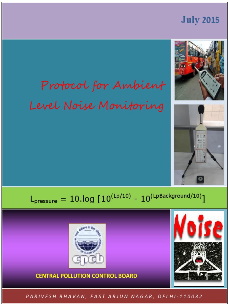 Protocol For Noise Monitoring | PDF | Noise | Decibel