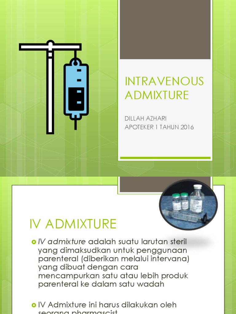 Iv Admixture | PDF | Kesehatan Holistik