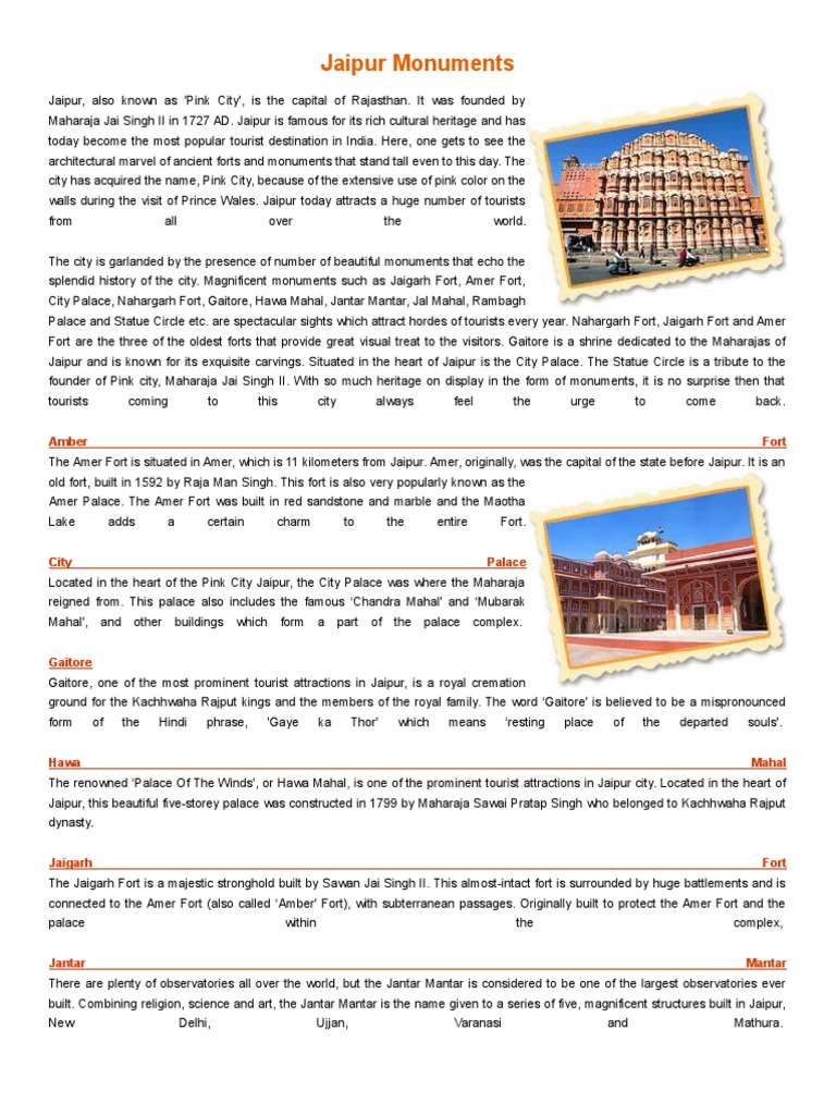 Jaipur Monuments | PDF