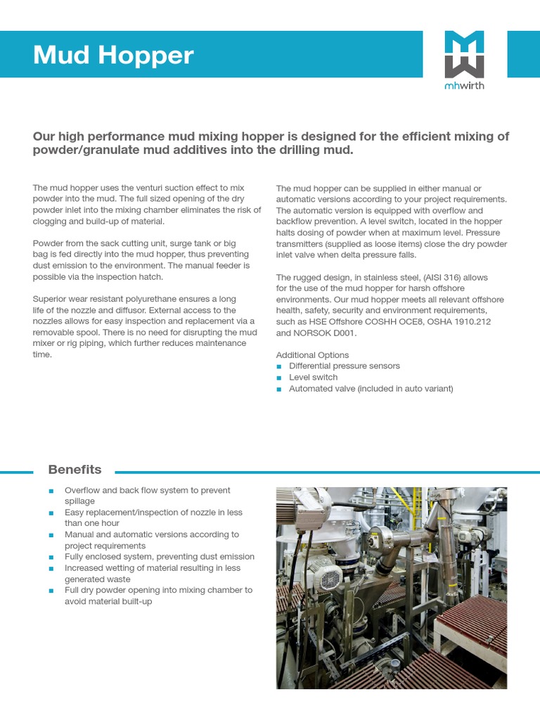 Mud Hopper | PDF | Valve | Gases