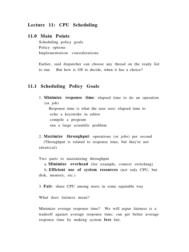 Cpu Scheduling Download Free Pdf Scheduling Computing Areas Of Computer Science