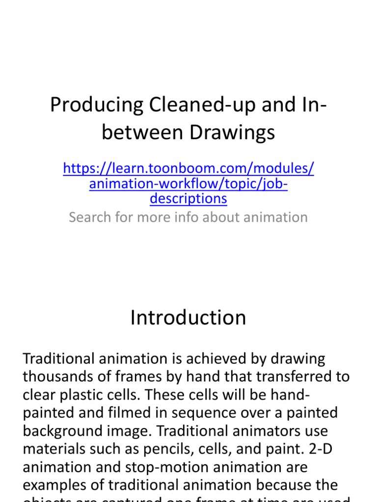 Clean-Up and In-Between Drawings Guide | PDF | Drawing | Art Media