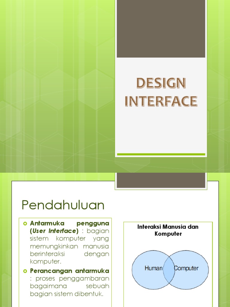 Pertemuan 10 Perancangan-Interface PDF | PDF | Seni | Komputer