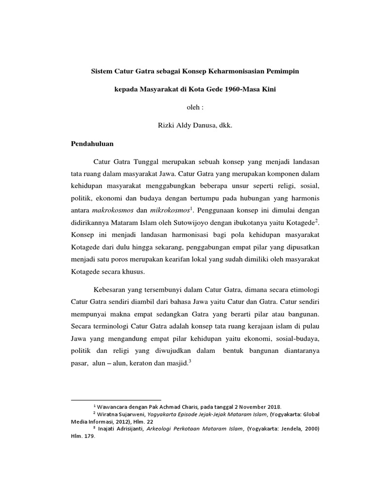 Sistem Catur Gatra Final | PDF