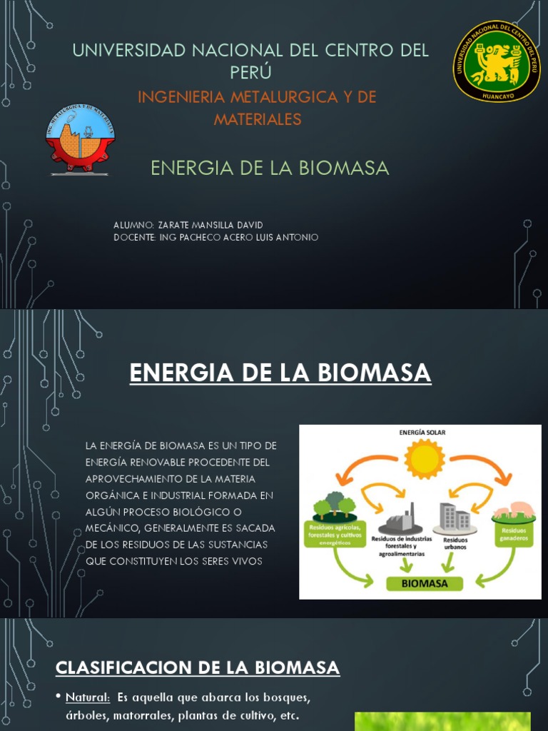 Obtención y aplicaciones de la energía de la biomasa | PDF | Biomasa | Bioenergía
