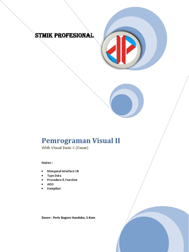 Panduan Visual Basic 6 (STIMIK) | PDF