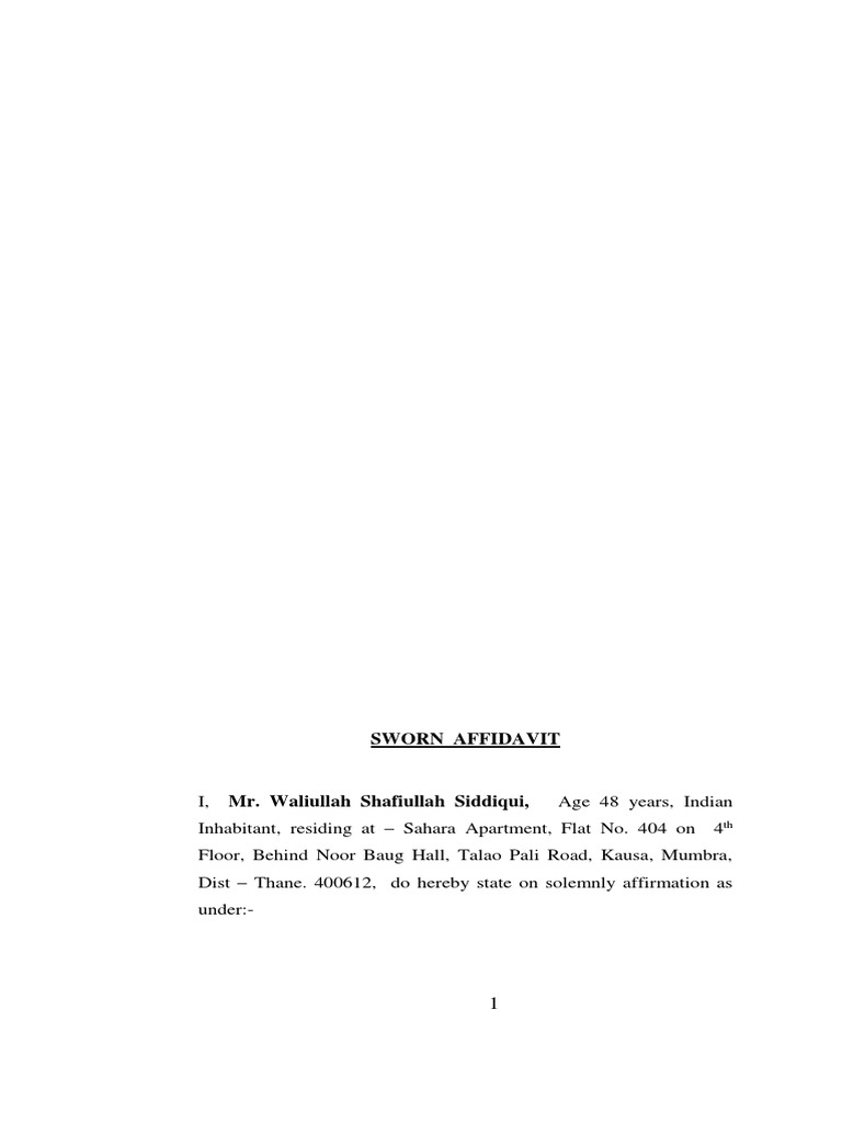 Affidavit Passport | PDF | Document | Government And Personhood