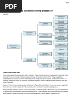 Industrial Materials and Processes Handout | PDF | Casting | Metals