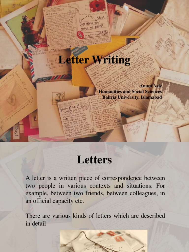 Lecture 11 Letter Writing | PDF | Paragraph | Information