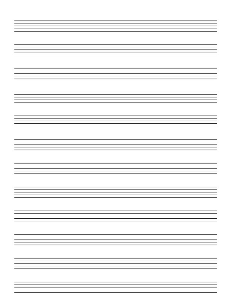 Muziekpapier A4 Portret PDF | PDF