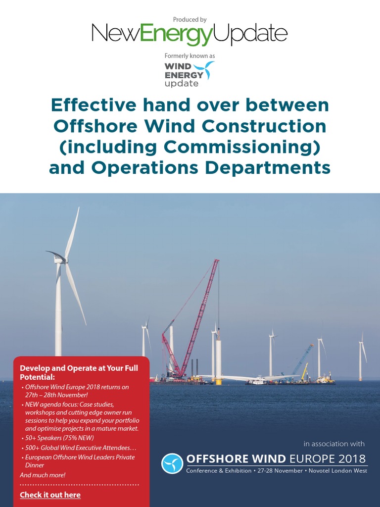Effective Hand Over Between Offshore Wind Construction (Including ...