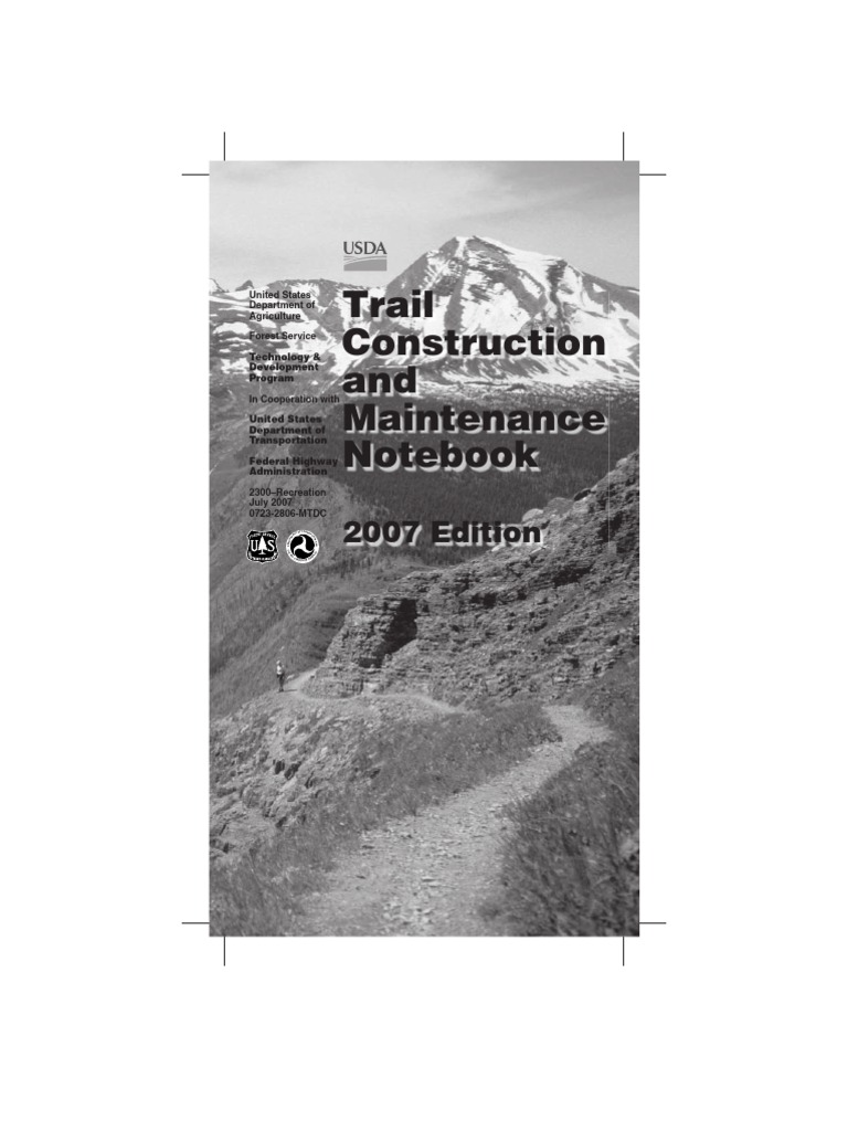 USDA Forest Service - Trail Construction and Maintenance Notebook | PDF ...