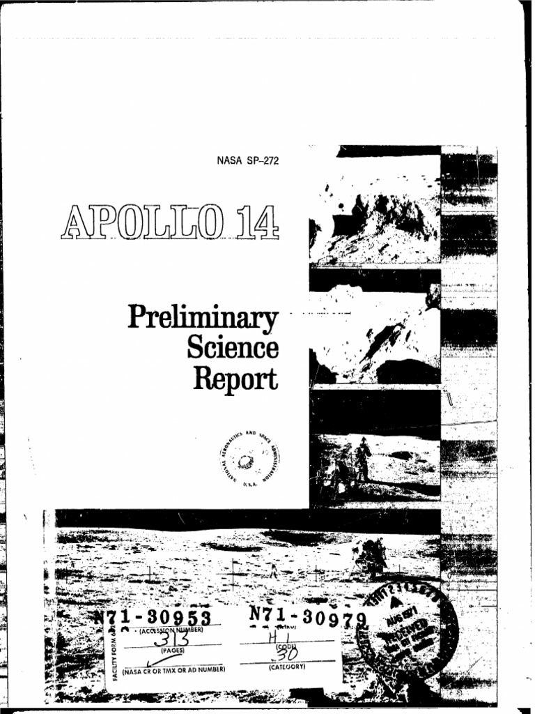 Apollo 14 Preliminary Science Report | PDF | Apollo Lunar Module ...