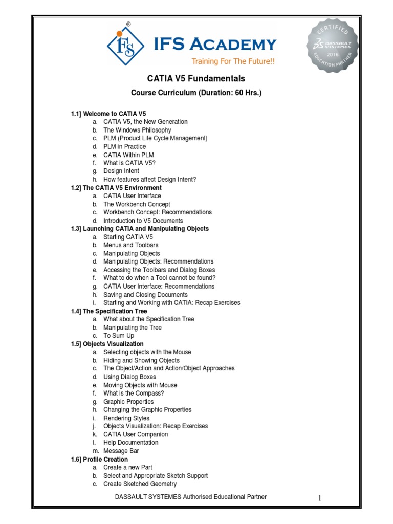 CATIA V5 Fundamentals PDF | PDF | Product Lifecycle | Software