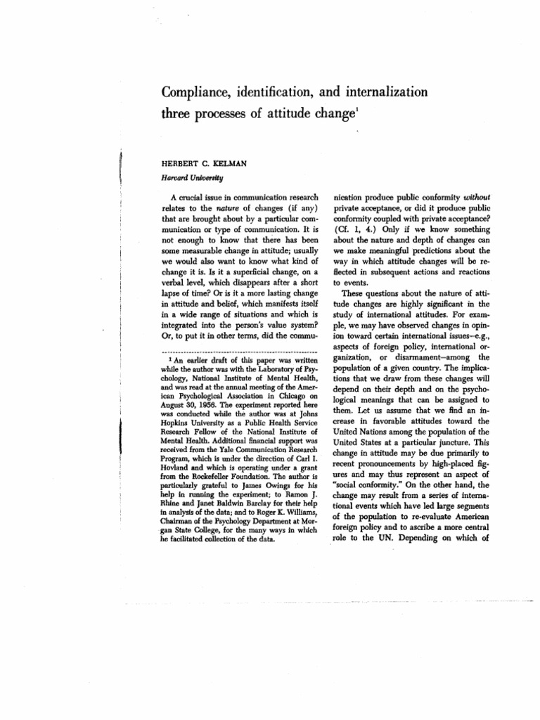 Compliance Identification and Internalization PDF | PDF