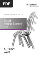 EVOS Wrist Surgical Technique Smith and Nephew | PDF | Drill | Screw