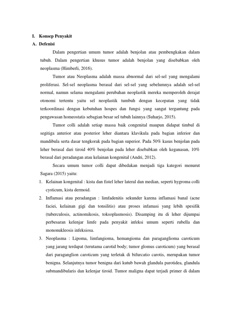 LP Tumor Colli | PDF