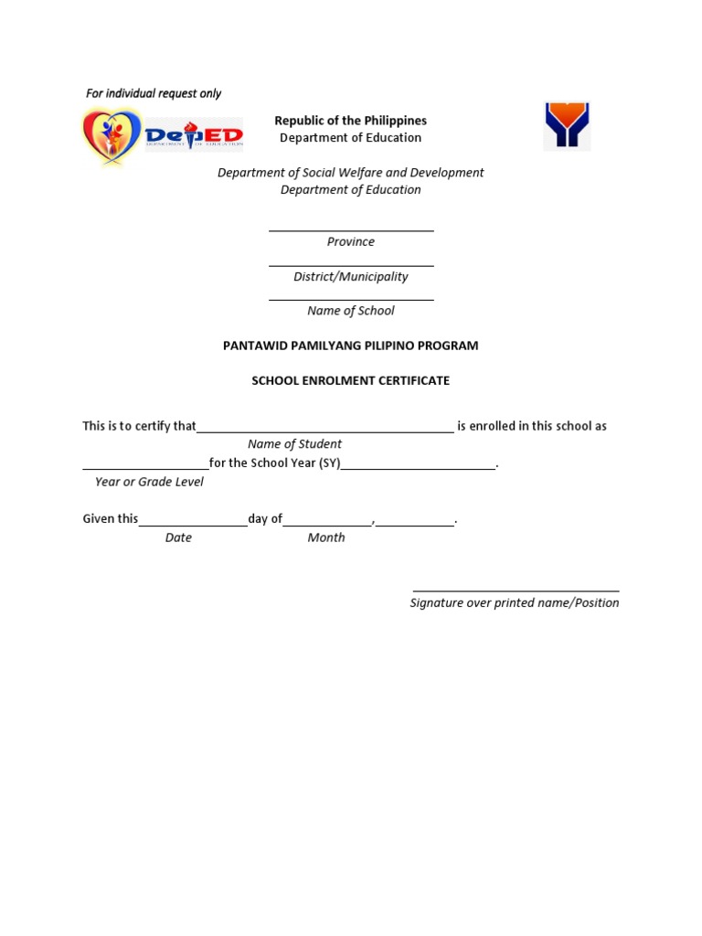 4ps Enrollment | PDF