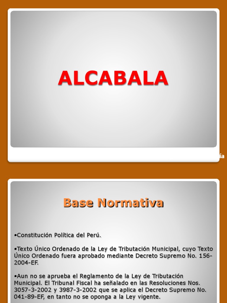 ALCABALA | PDF | Impuestos | Propiedad
