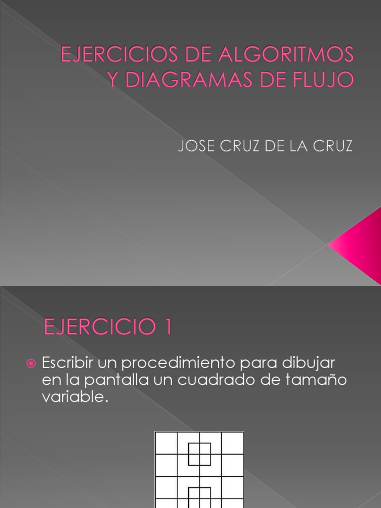 CLASE 2 EJERCICIOS DE ALGORITMOS Y DIAGRAMAS DE FLUJOjose | PDF | Triángulo | Algoritmos