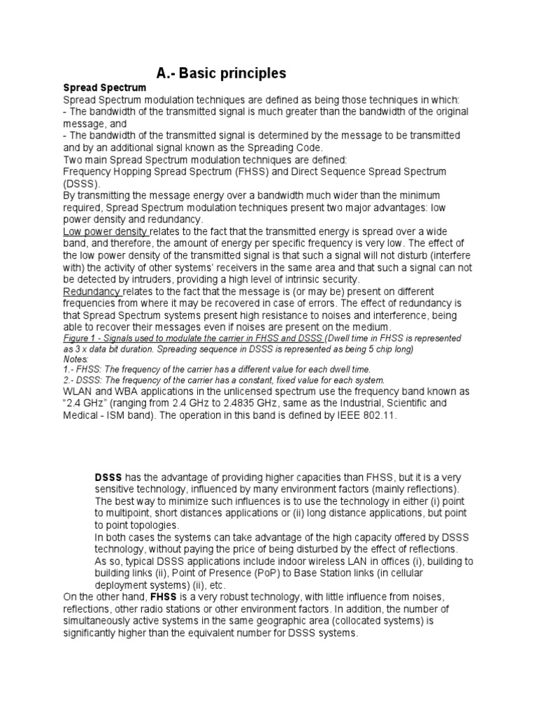 Spread Spectrum | PDF | Modulation | Spectral Density