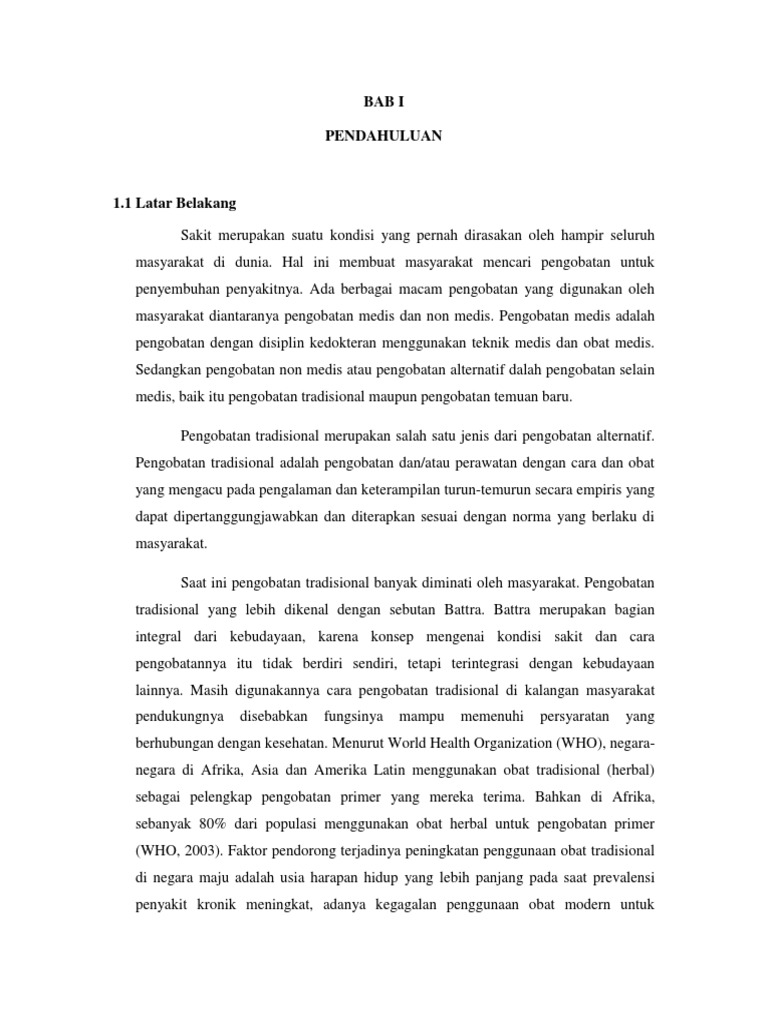 Terapi Tradisional | PDF