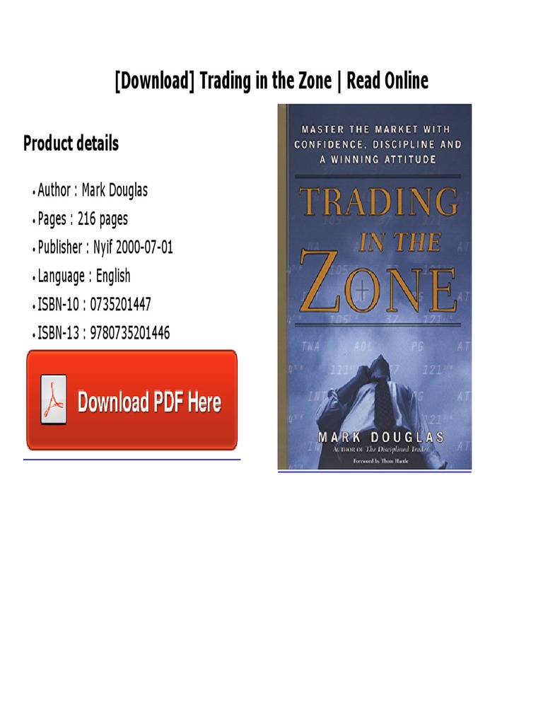 Trading in The Zone | PDF | Bookbinding | E Books