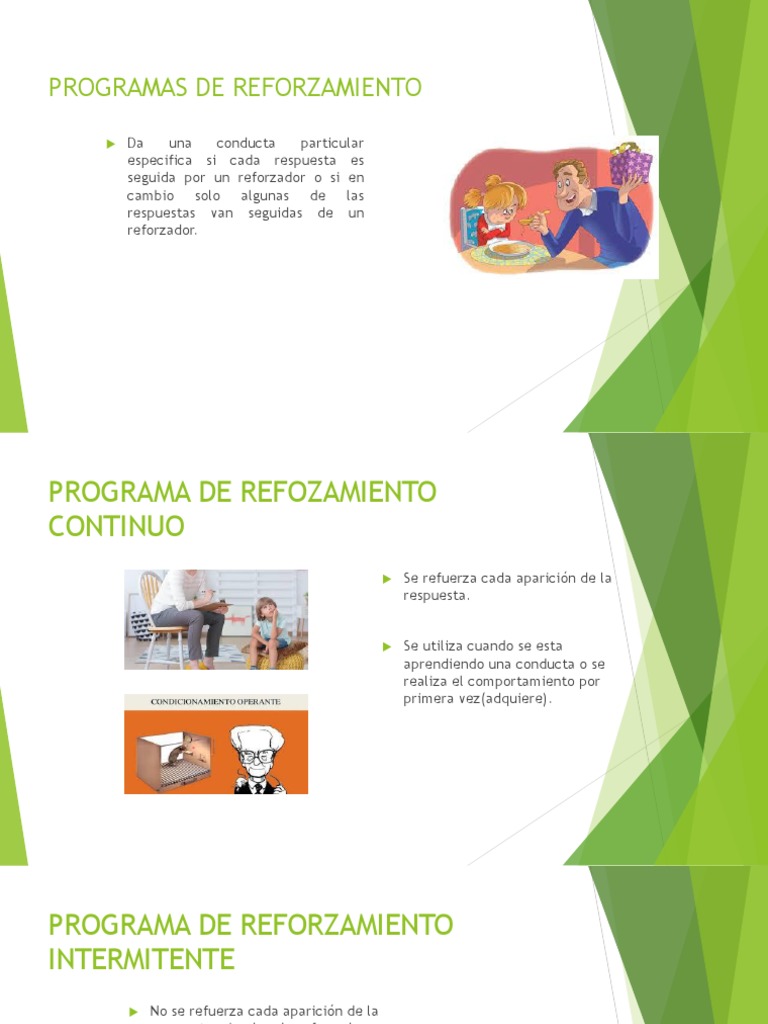 Programas de Reforzamiento | PDF | Reforzamiento | Comportamiento