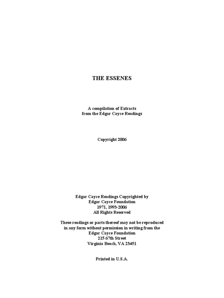 Essenes PDF | PDF | Mary, Mother Of Jesus | Jesus