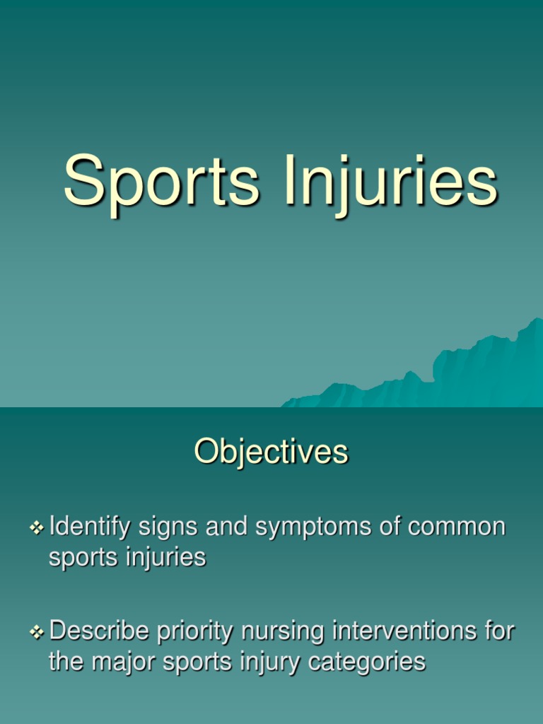 Common Sports Injury | PDF | Knee | Ankle