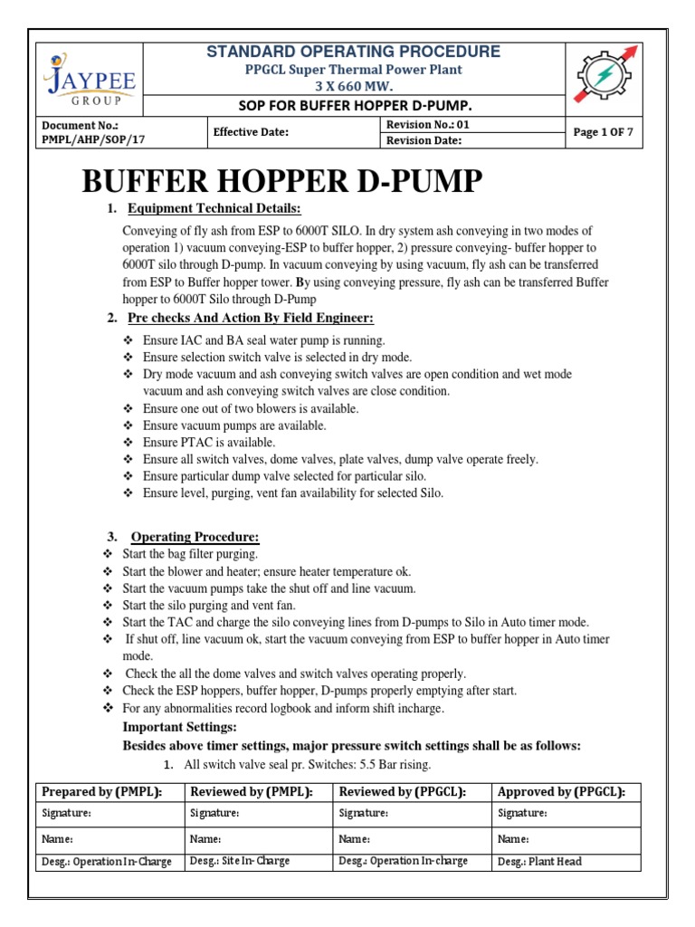 5 Buffer Hopper D-Pump | PDF | Vacuum | Valve