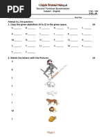English Term-1 Paper LKG | PDF